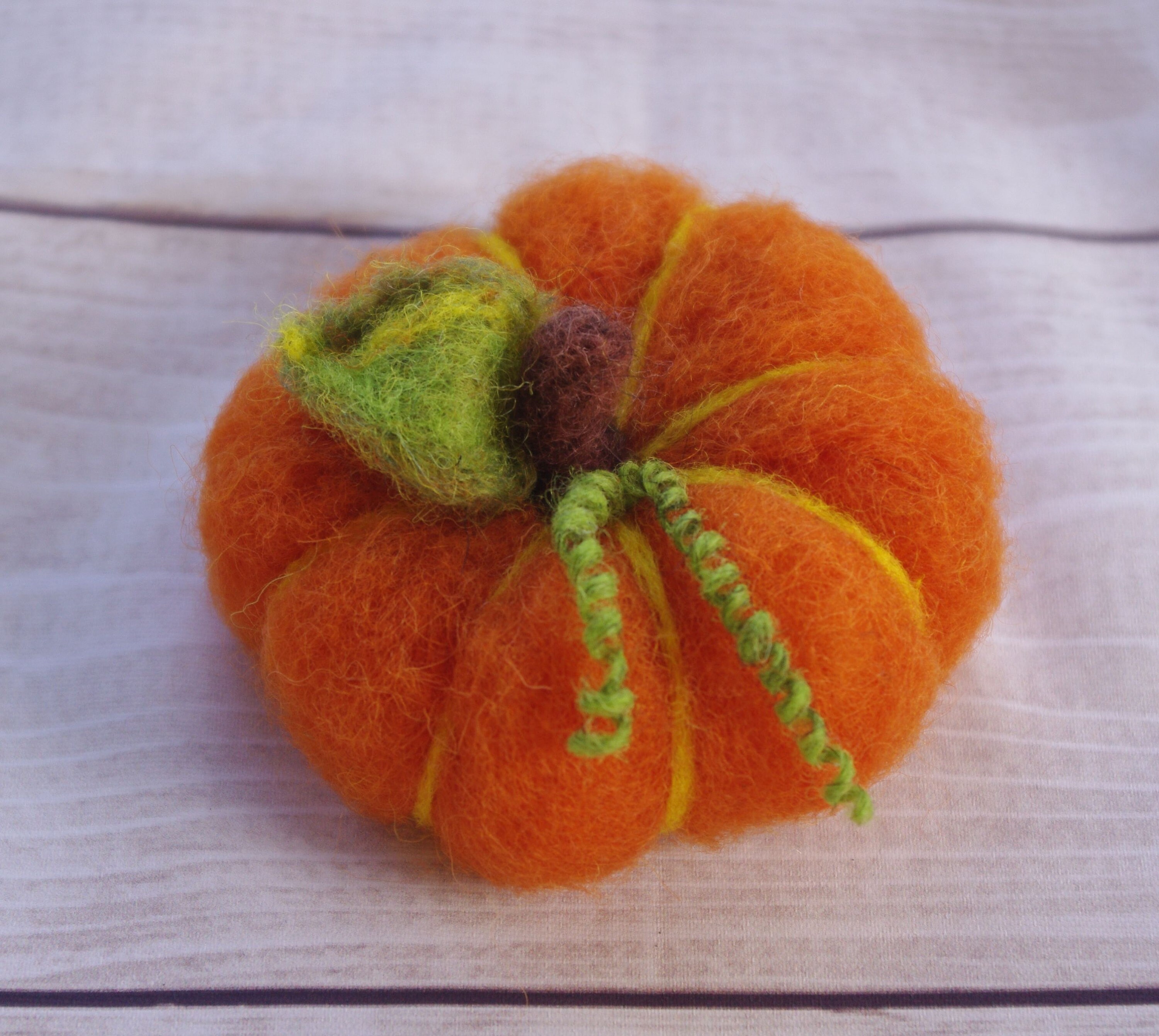 Felted Pumpkin Decorations Fall Decor Needle Felted Pumpkin - Etsy