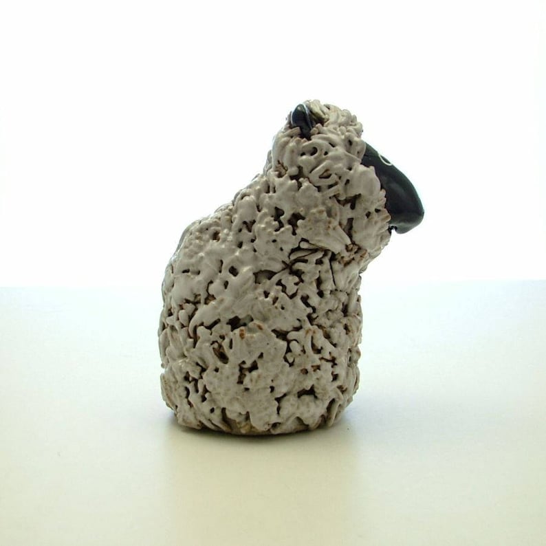 Stoneware Clay Sheep Sculpture Sheep Ornament Pottery Sheep - Etsy