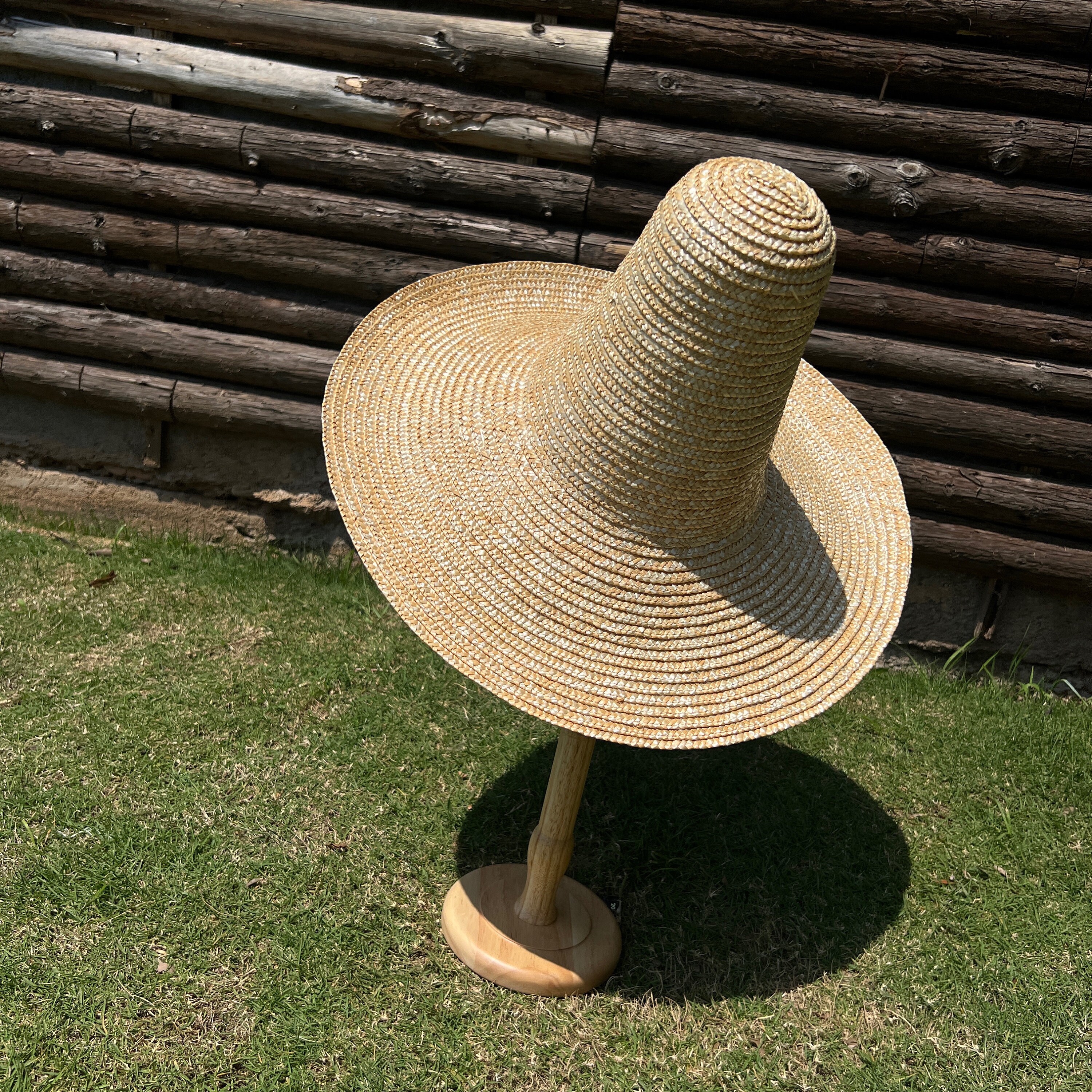 The Spire Straw Hat Straw Hat Stage Fashion Show Style Straw Hat Sun ...