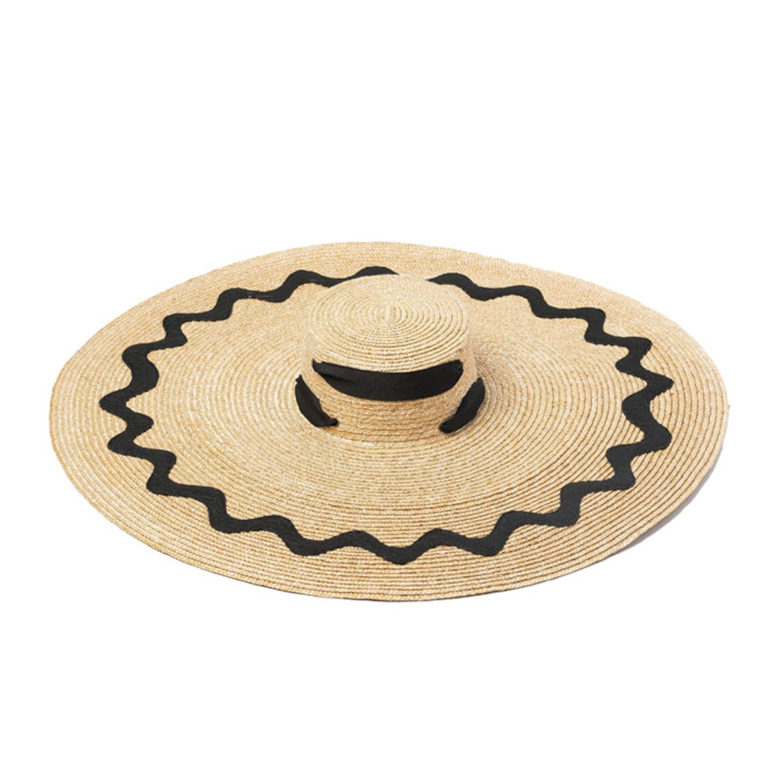 Spring and summer new wave stick cloth decoration large brim | Etsy