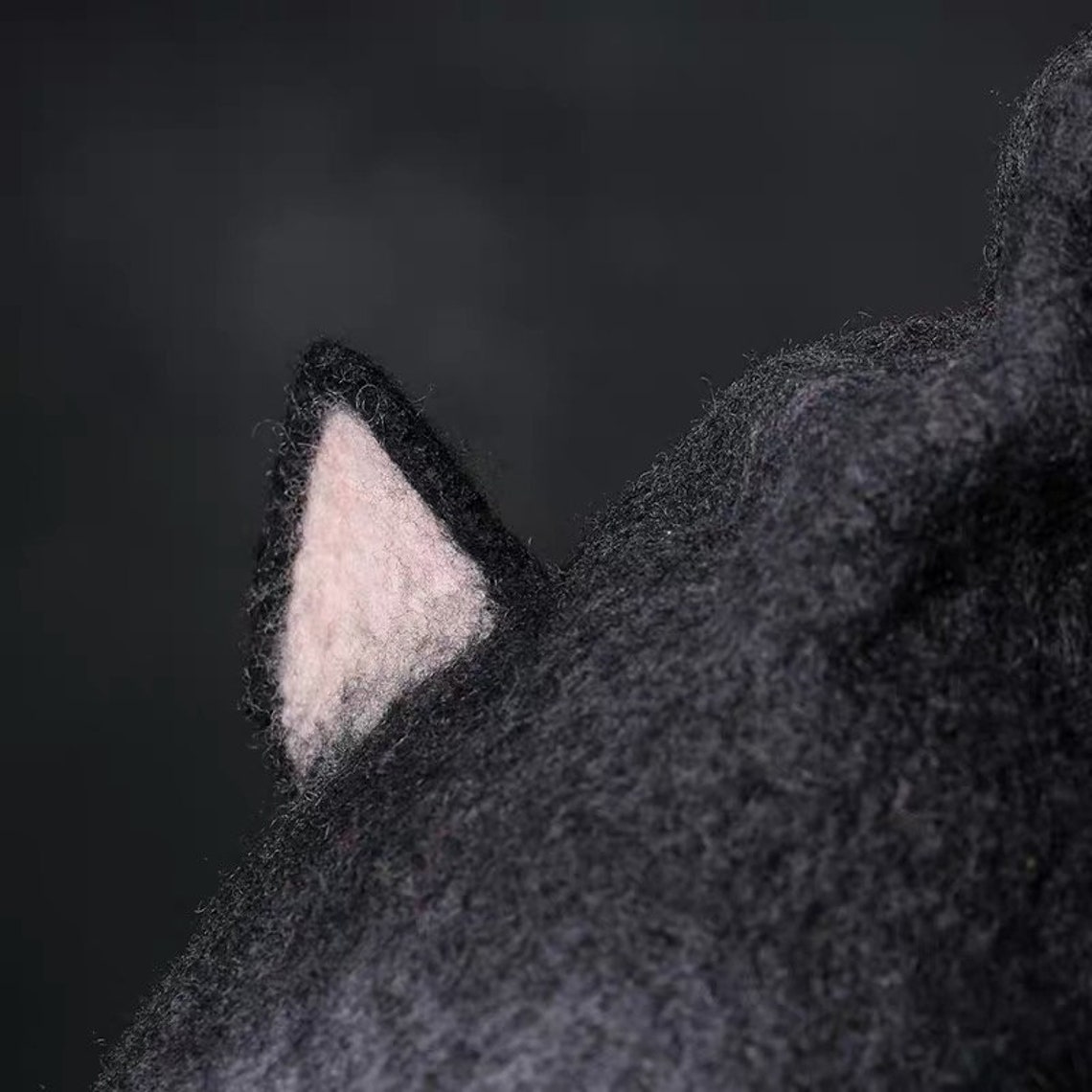 Hand Made Felt Witch Hat Handmade Woolen Felt Pointed Hat Cat Ear ...