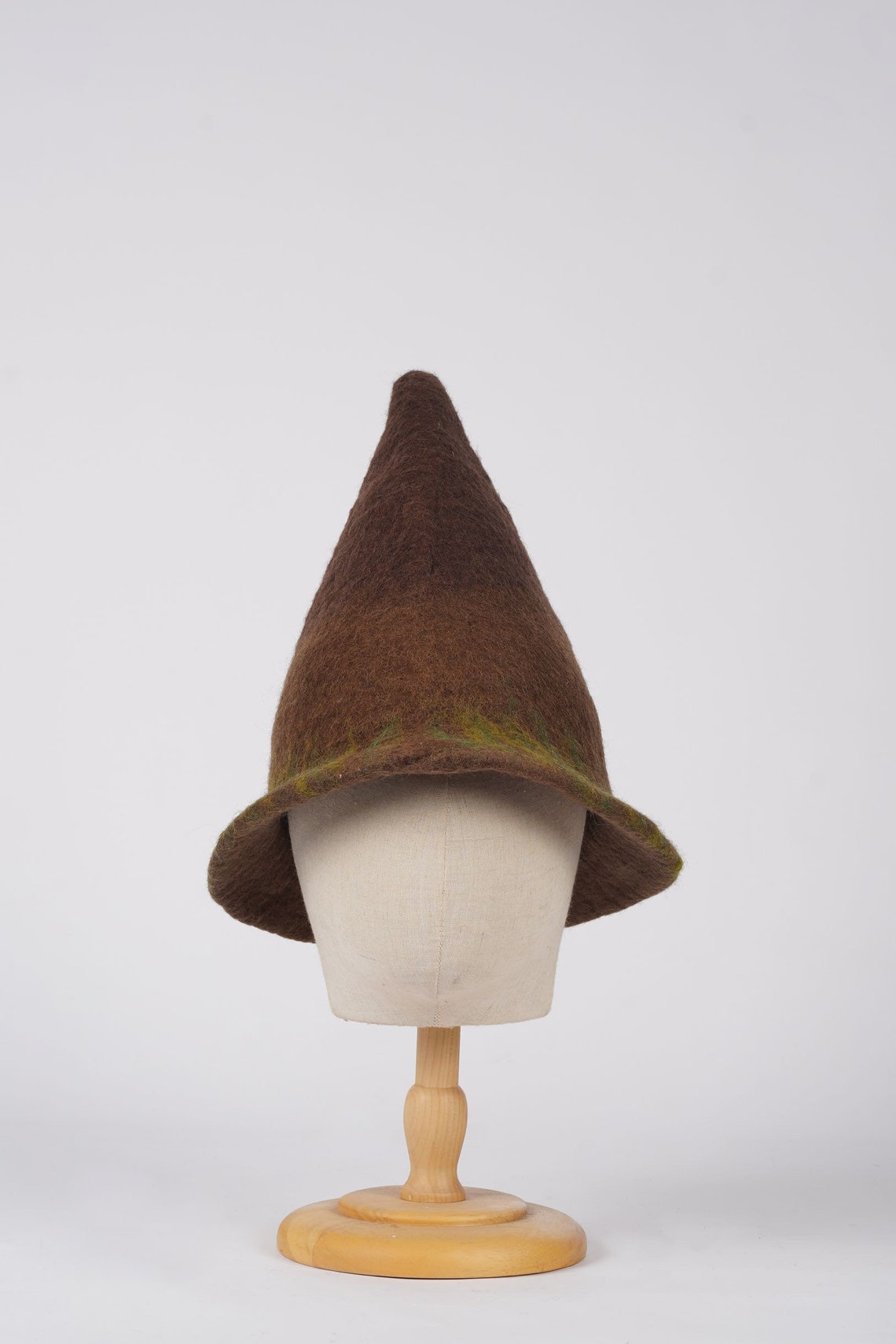 Wool Wet Felt Made Earth Wizard High Hat Halloween Gift Hat - Etsy