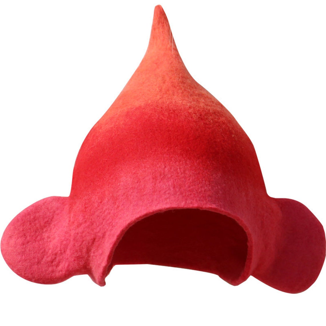 Handmade wool felt cartoon cap creative cap custom pointed cap | Etsy