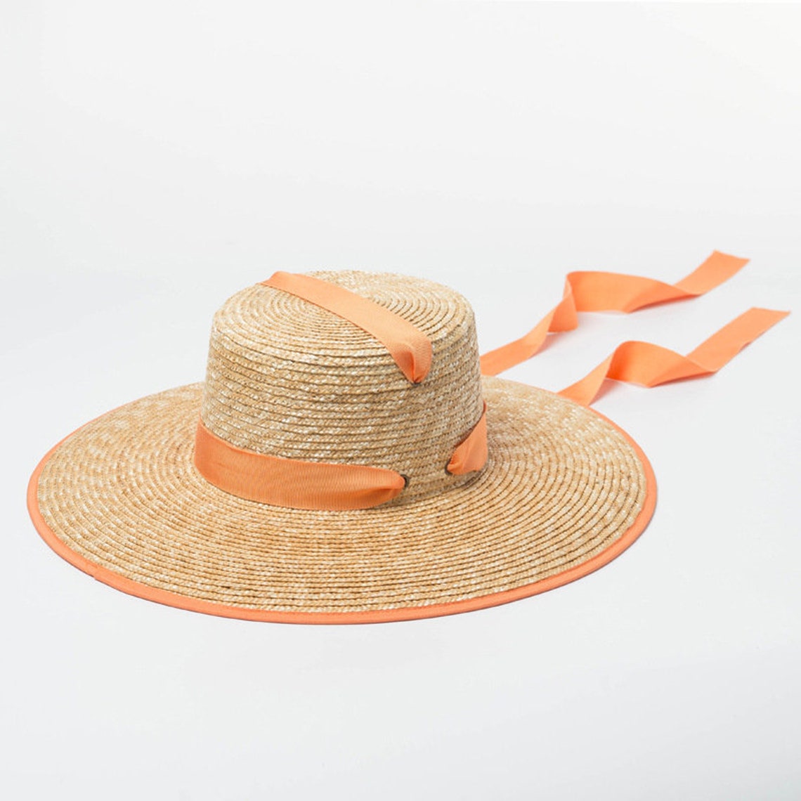 Straw Hat With Straw Hat for Outdoor Travel Sun Protection - Etsy