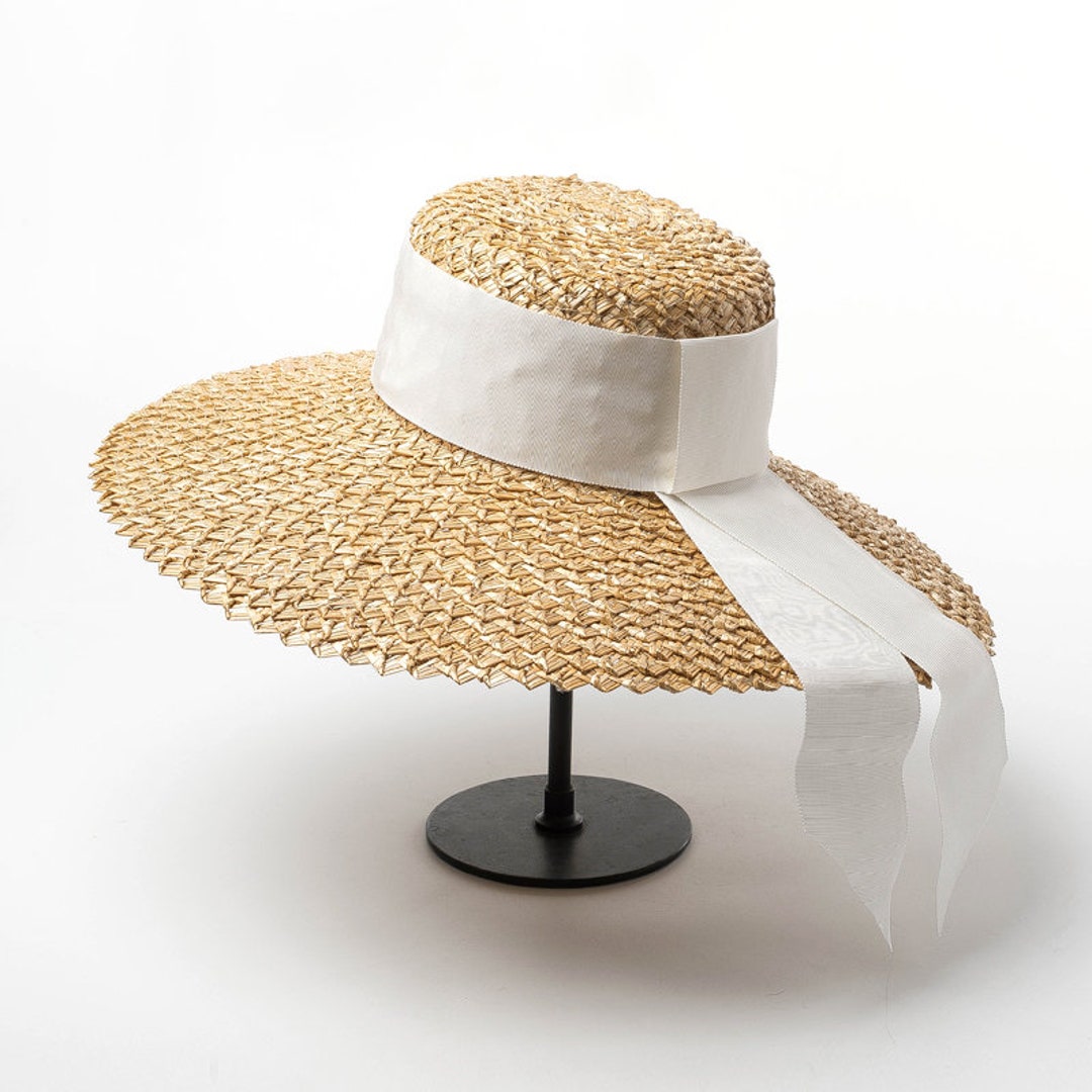 European-american Style Hand-woven Lace Straw Bow Ribbon Straw - Etsy