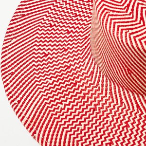 The New Striped Braid Papyrus Hat Has a Large Eaves and a - Etsy