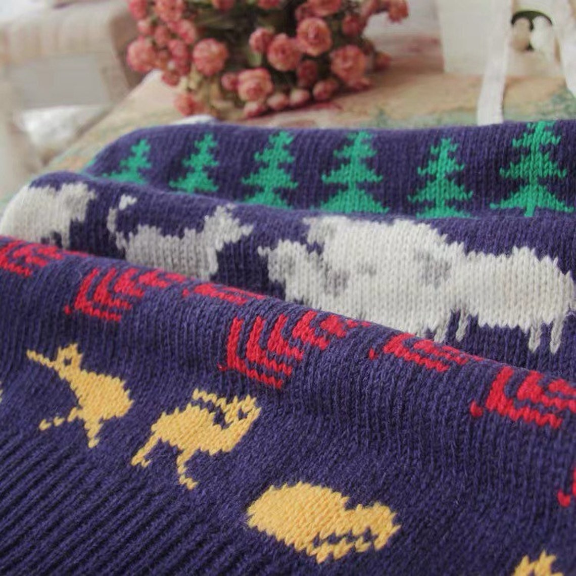 Pure Wool Three-dimensional Rural Landscape Design Round - Etsy