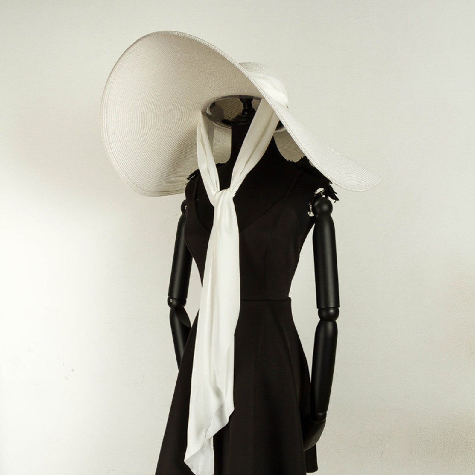 Bandaged Papyrus Big Eaves Straw Hat Concave Modelling Outdoor | Etsy