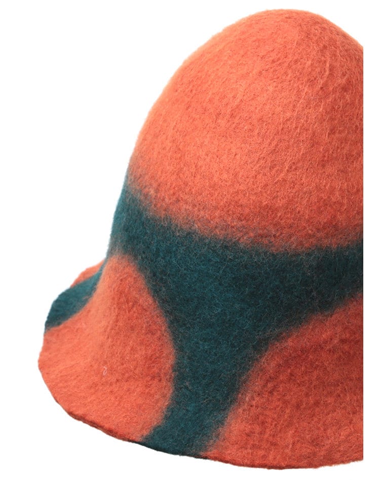 Wool Felt Hat Wool Cap Original Design Handmade Pinecone Top - Etsy