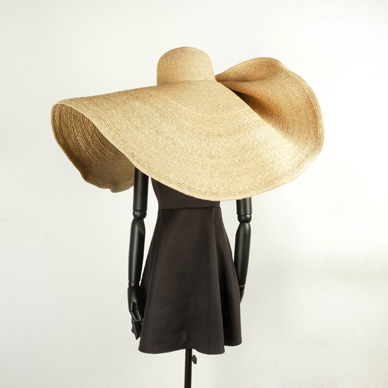 New enlarged brim diameter 1 m hand woven lafayette big brim | Etsy