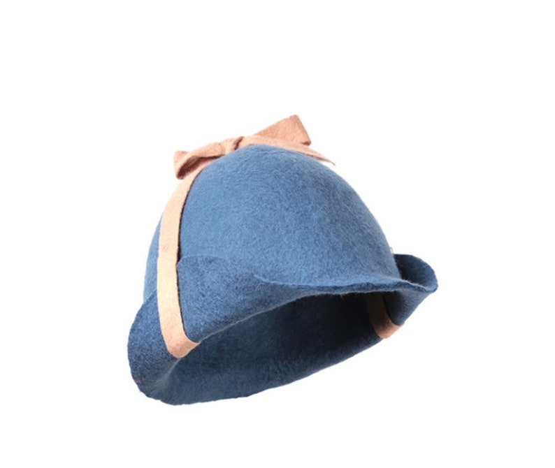 Original design creative hat female hat wool felt handmade | Etsy