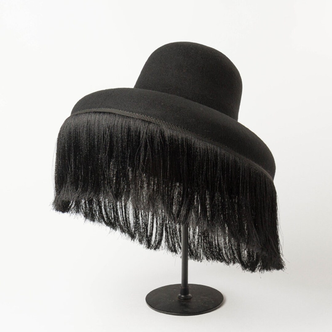 A New Style of Wool Hat With a Drooping Dome and Fringed Brim - Etsy ...