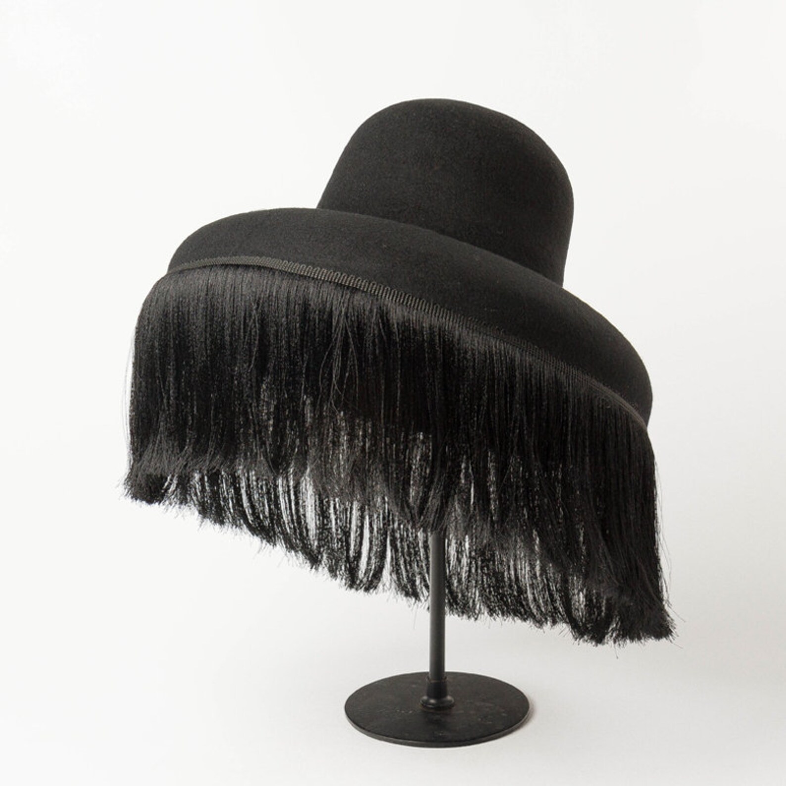 A New Style of Wool Hat With a Drooping Dome and Fringed Brim - Etsy ...
