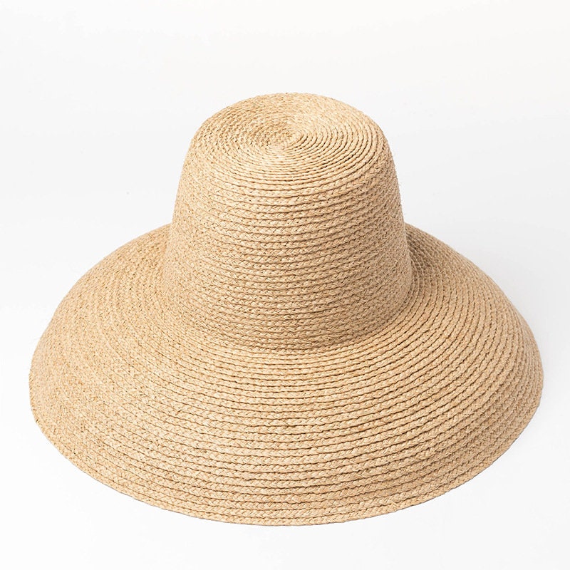 Vintage High Top Stage Catwalk Big Brim Lafite Straw Hat for - Etsy