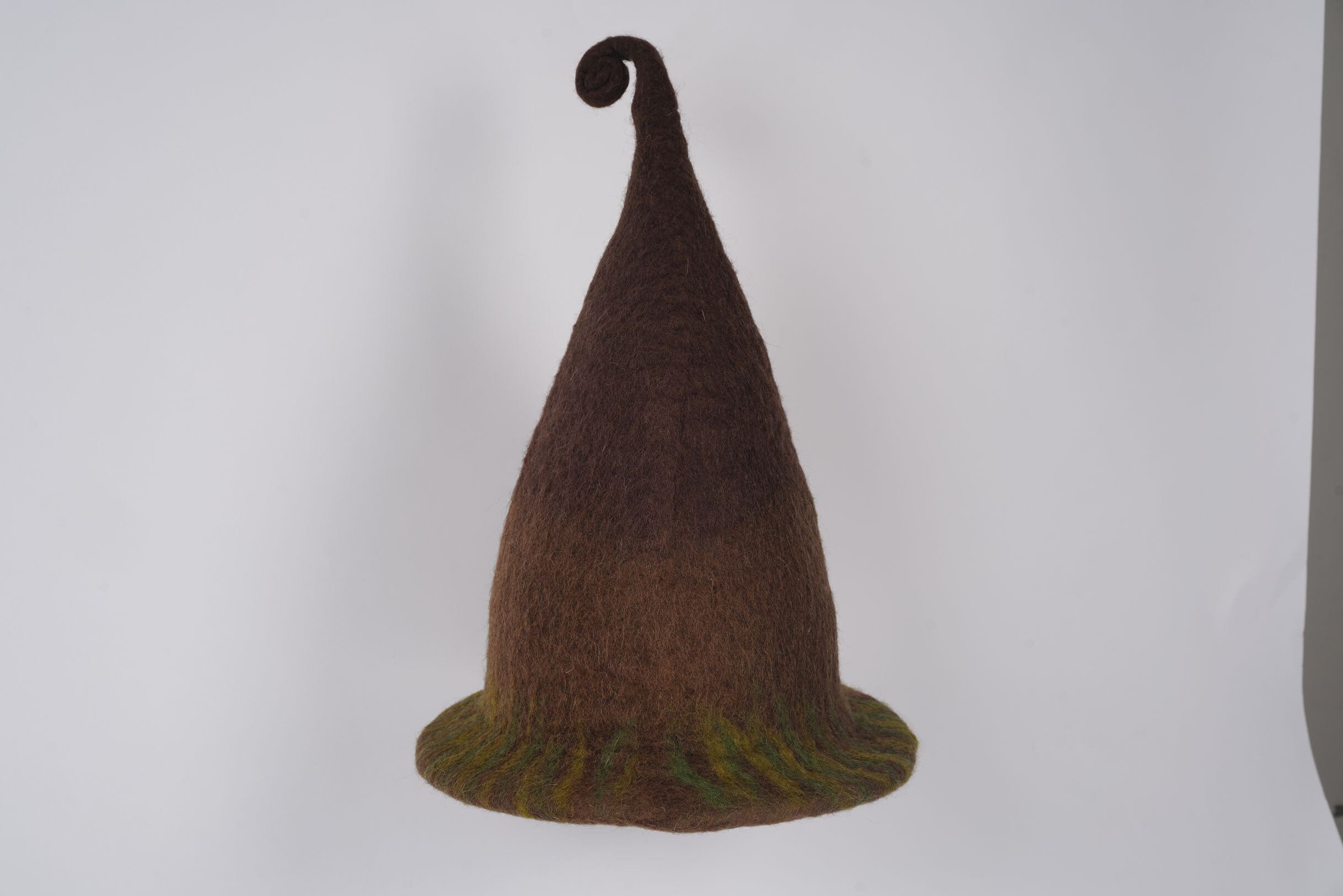 Wool Wet Felt Made Earth Wizard High Hat Halloween Gift Hat - Etsy