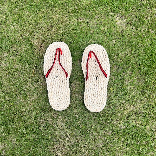 Straw Sandals - Etsy