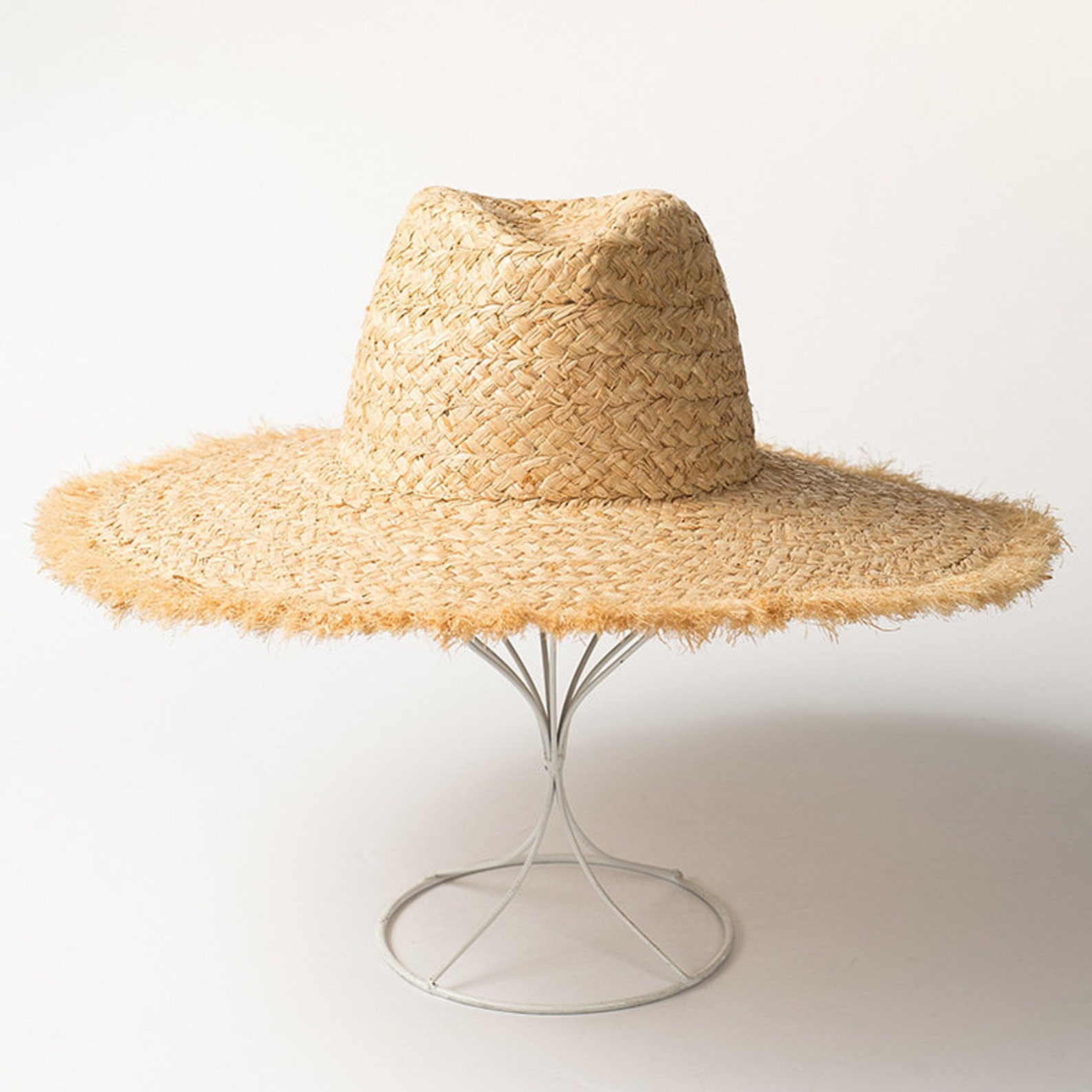Hand Knitted Buffed Edge Raffia Straw Hat for Summer Travel - Etsy UK