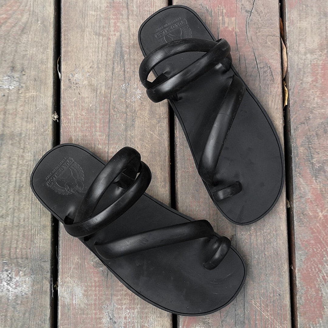 Handcrafted Tire Shoes Flip-flops Shoes Men Pinch Feet Retro - Etsy