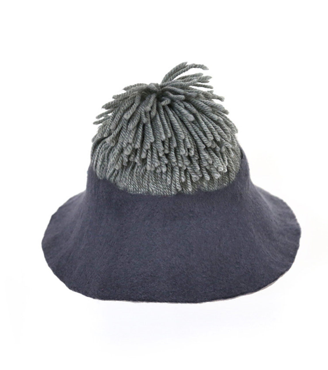 Wool Felt Wool Cap Original Design Female Cap Handmade Volcano - Etsy