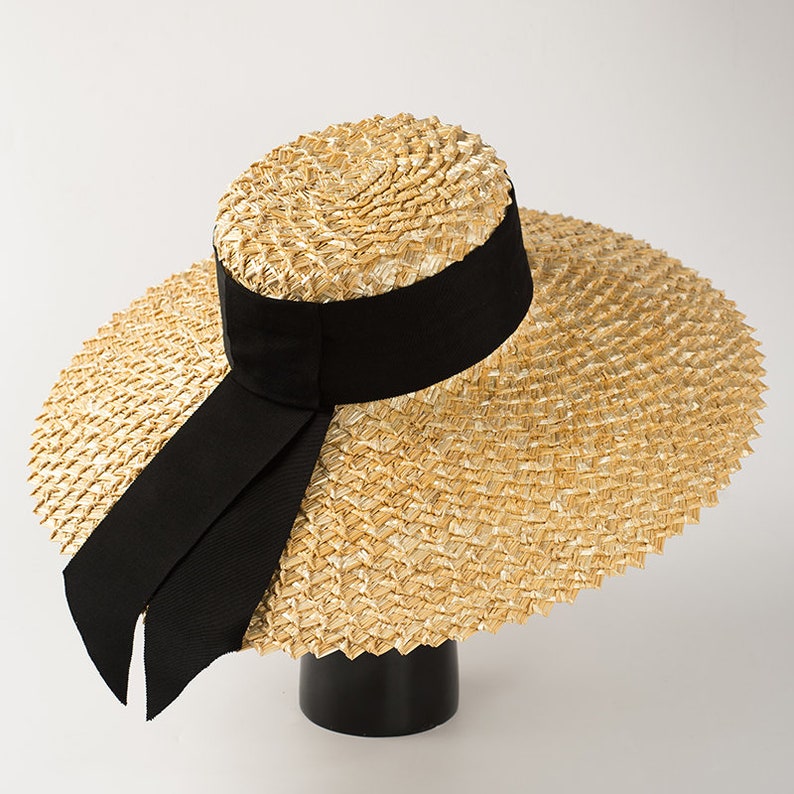 European-american Style Hand-woven Lace Straw Bow Ribbon Straw | Etsy