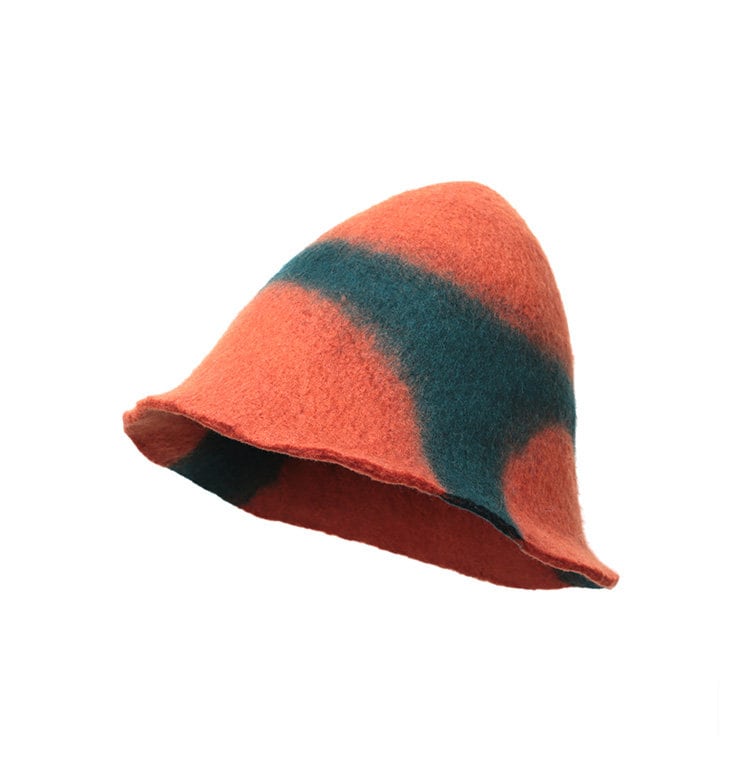 Wool Felt Hat Wool Cap Original Design Handmade Pinecone Top - Etsy