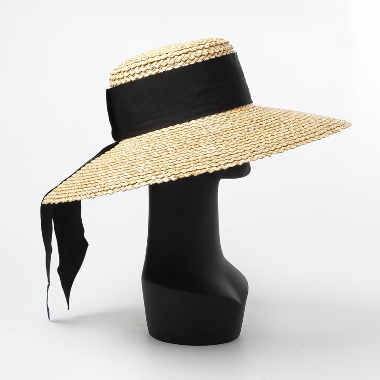 European-american Style Hand-woven Lace Straw Bow Ribbon Straw | Etsy