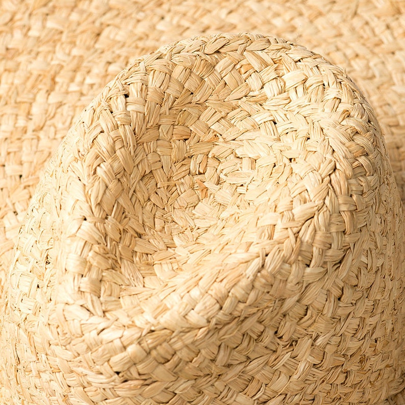 Hand Knitted Buffed Edge Raffia Straw Hat for Summer Travel - Etsy UK