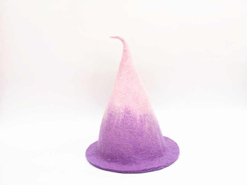 Hand-made Felted Wizard Wizard Monochrome Hat Size Can Be - Etsy