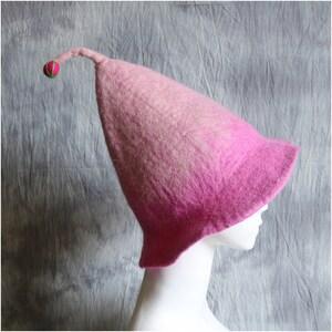 Hand-made Felt Gradient Wizard Hat Brigade Wacky Pointy Hats Men's and ...