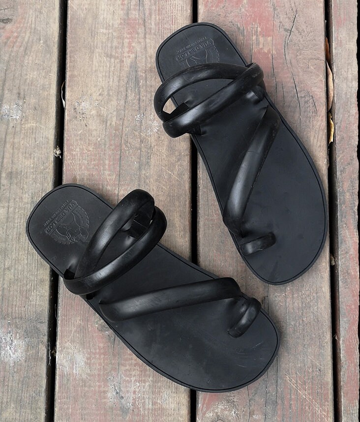 Handcrafted Tire Shoes Flip-flops Shoes Men Pinch Feet Retro - Etsy