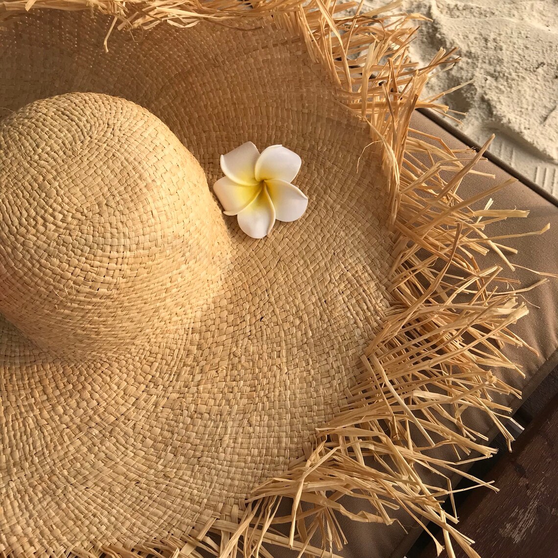 Beach Hat French Retro Summer Sun Hat Holiday Beach Black Big - Etsy