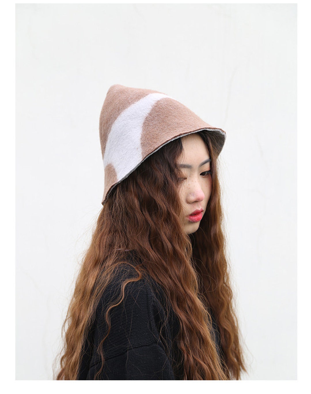 Wool Felt Hat Wool Cap Original Design Handmade Pinecone Top Cap ...