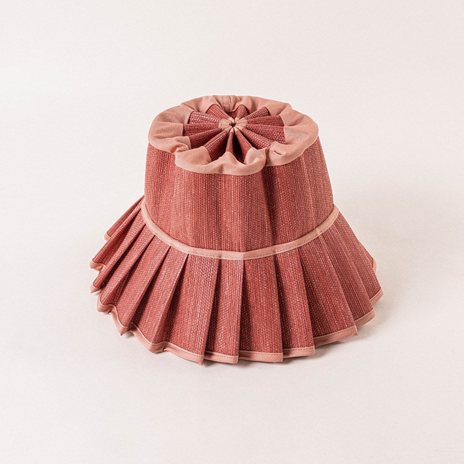 Foldable Pleated Straw Hat Outdoor Beach Tourism Sunscreen - Etsy