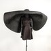French Retro Summer Sun Hat Holiday Beach Black Big Bell - Etsy
