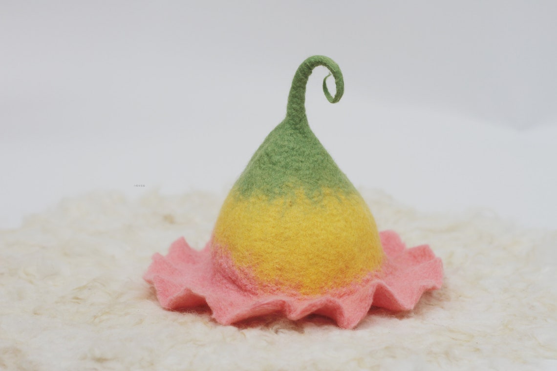 Elf Petal Hat A Wizard's Cap Witch Hat Wizard Magic Hat- Wizard Wool ...