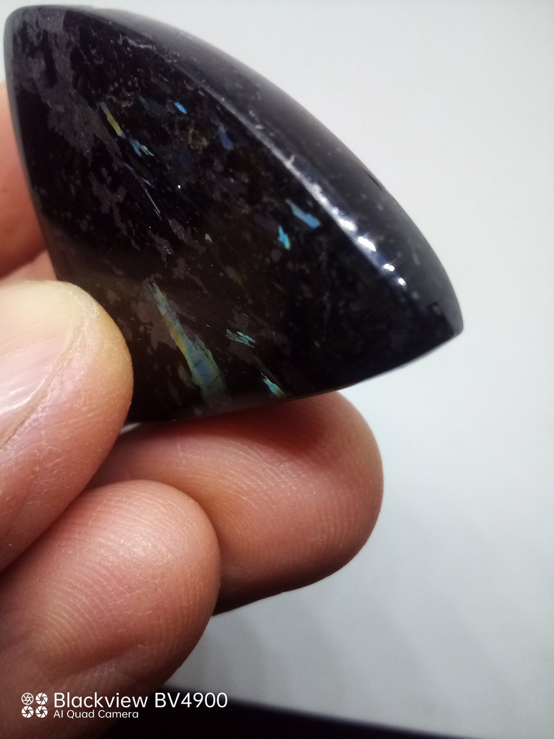 Very Rare Greenland Nuummite With Large and Unique Lights - Etsy