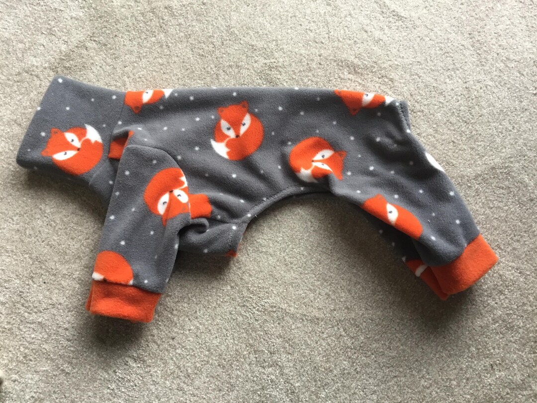 Ready to Post Sleeping Fox Pyjamas for Small Italian Greyhound - Etsy