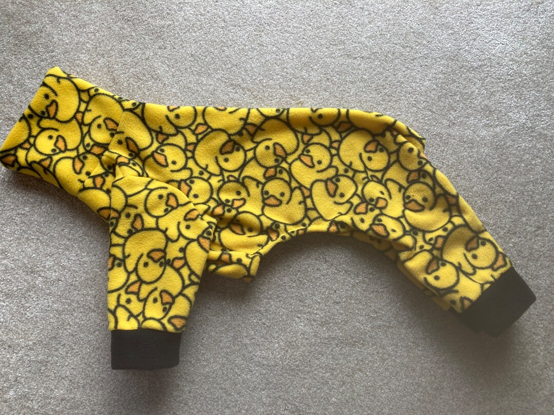 Rubber Ducky Fleece Onesie for Large Italian Greyhound - Etsy UK