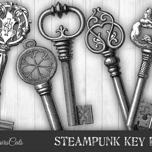 Antique Keys Print - Etsy