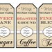 Printable Color Kitchen Labels Digital Collection: Sugar, Coffee, Tea ...