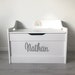 Personalised Rainbow Toy Box With Safety Hinge - Etsy UK
