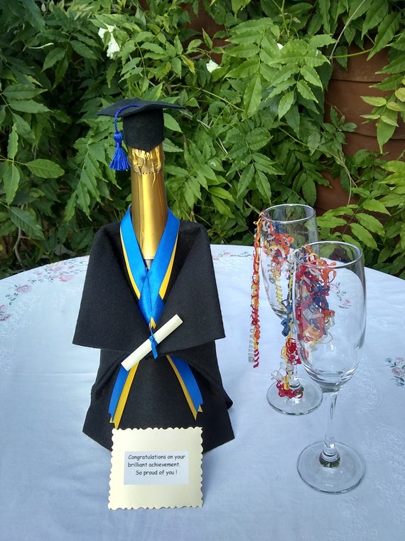 Graduation Bottle Cover Set. Grad Gift for Him / Grad Gift for - Etsy UK