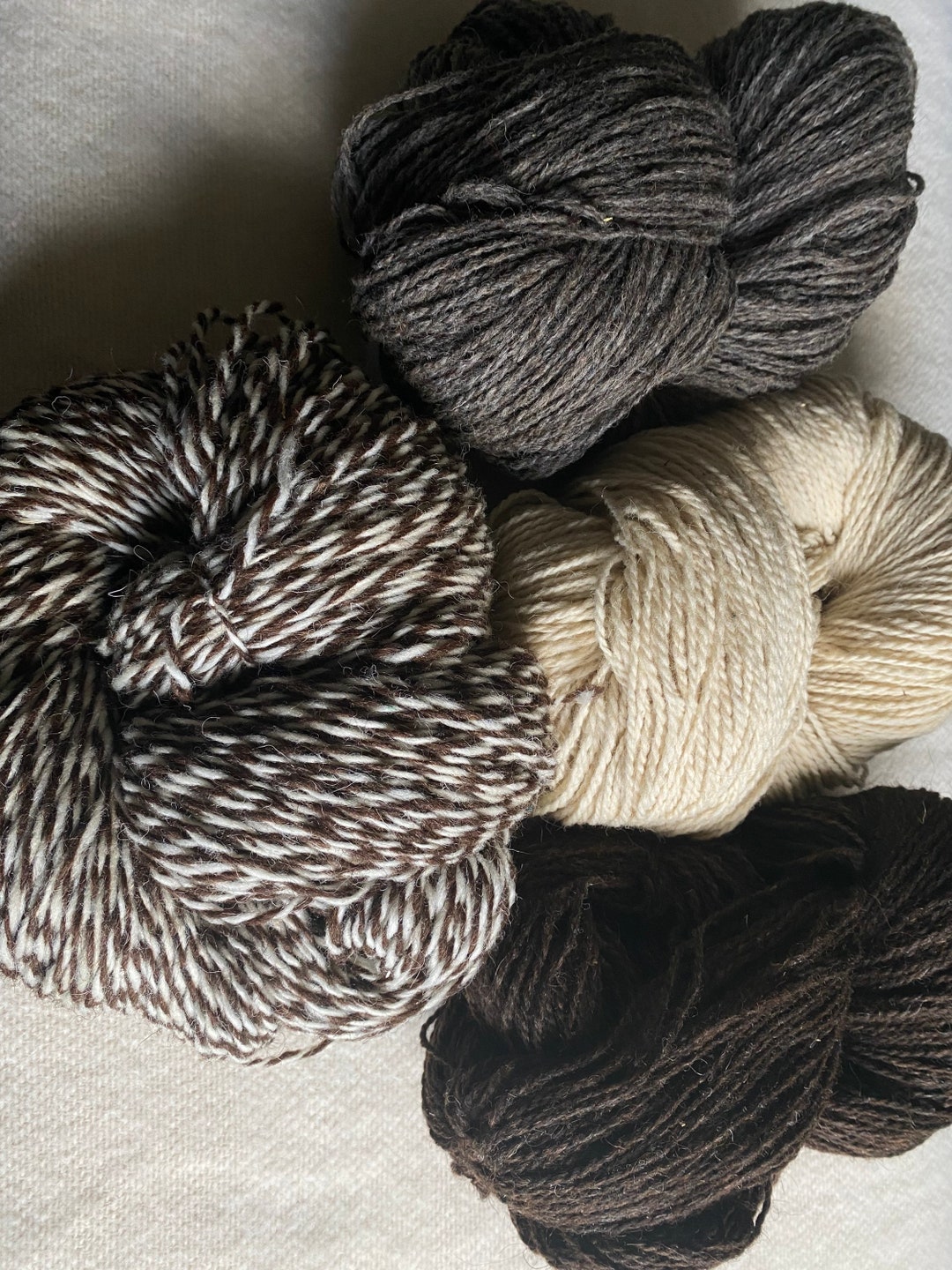 100% Organic Virgin Wool Natural Yarn Lana Knitting Wool, Knitting ...