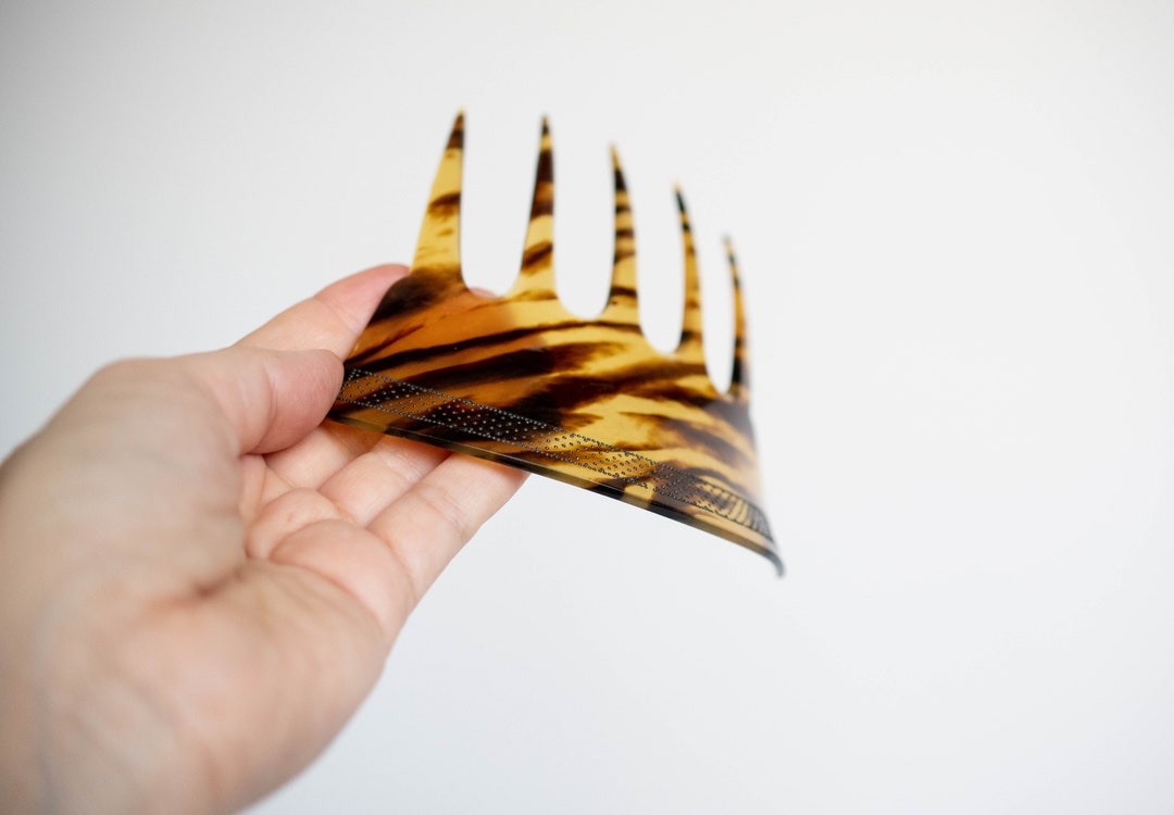 Vintage Faux Tortoise Shell Large Hair Comb Slide - Hair Accessory - Etsy