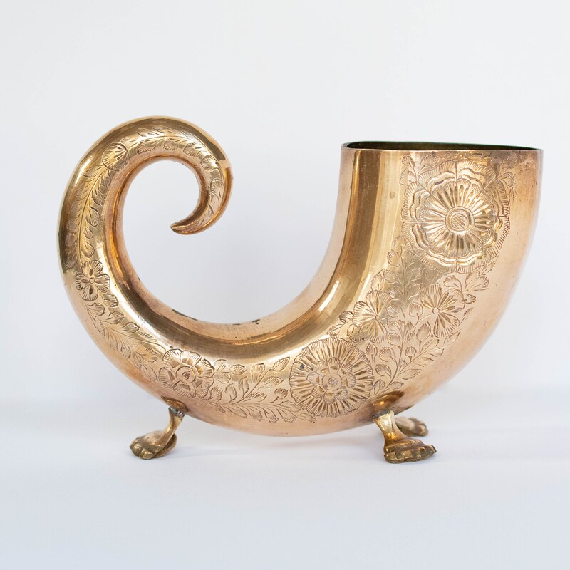 Cornucopia Vase - Etsy