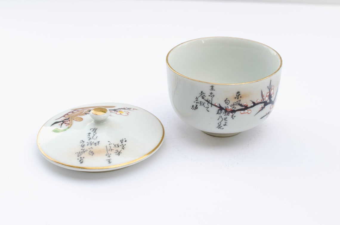 Vintage Japanese Porcelain Trinket Box Jam Jar Fruit Lidded - Etsy