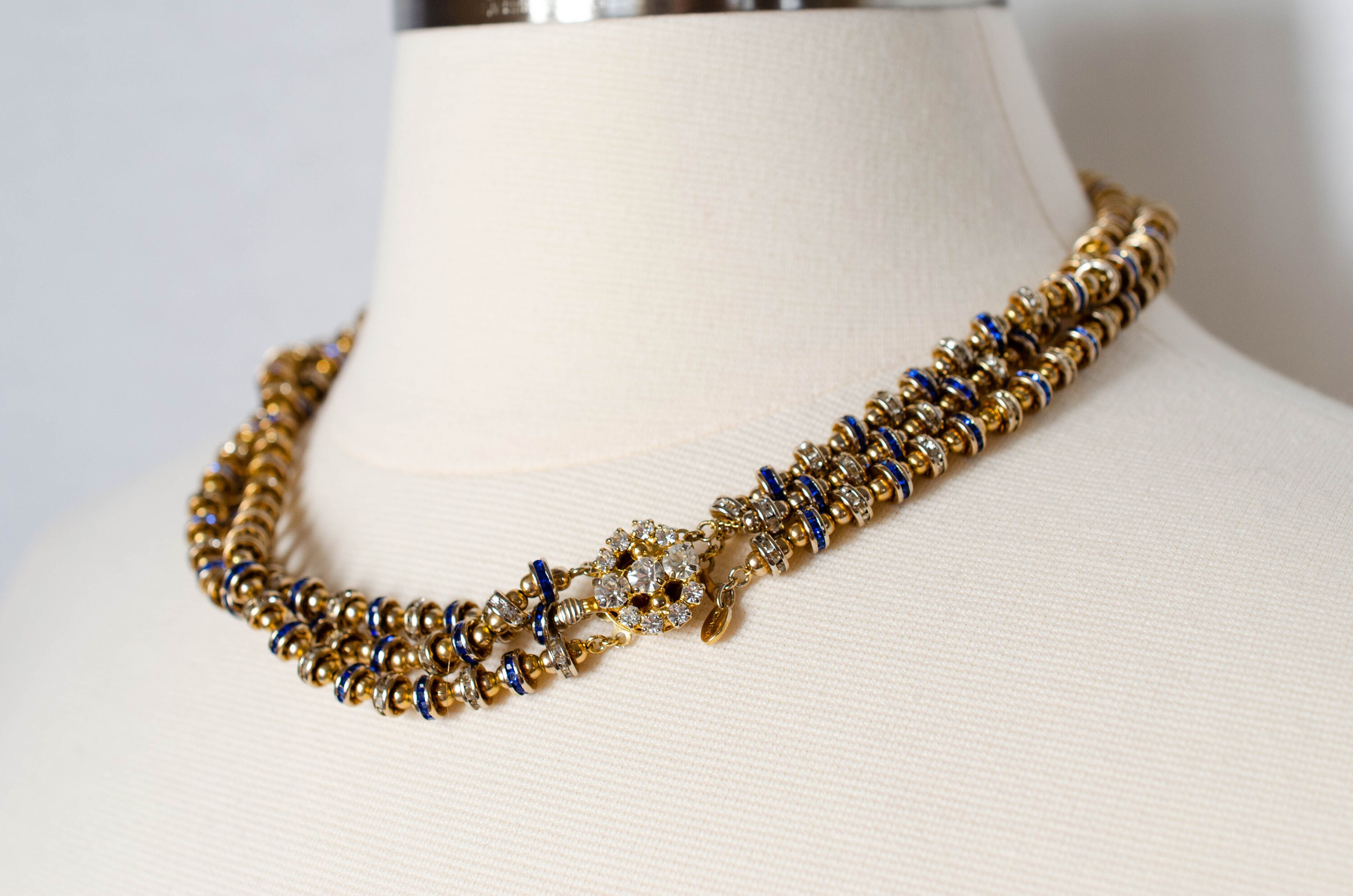 Franklin Mint Twilight Blue Grotto 3-strand Necklace Box - Etsy