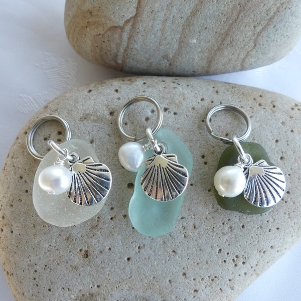 Sea Glass Keychain - Etsy