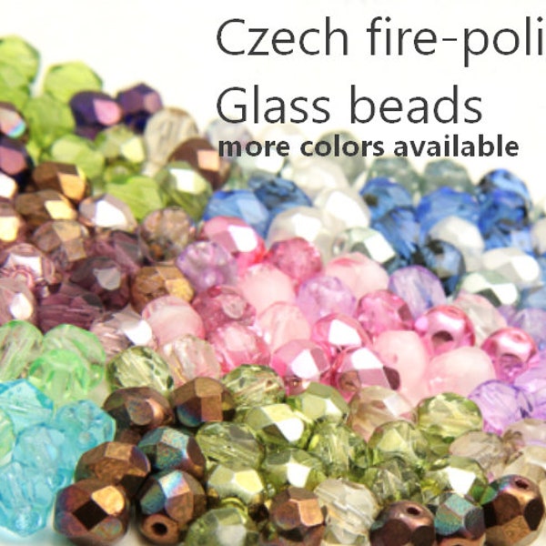 Fire Polished Beads - Etsy