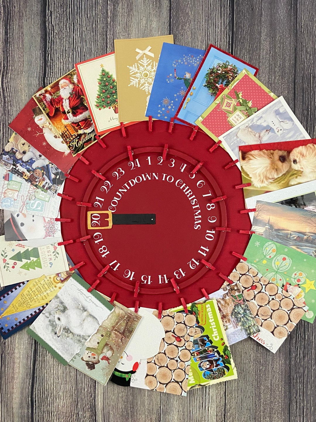 Christmas Card Wreath/display,holiday Sign,wooden Christmas Sign ...